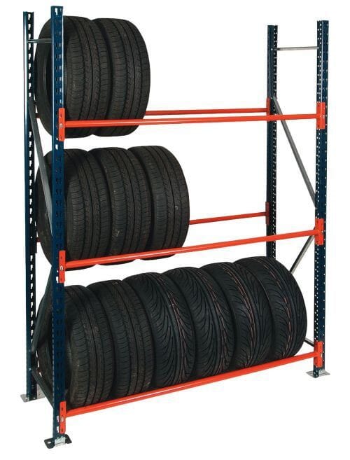 Longspan Tyre Storage Racking Beams - UK Shelving LTD